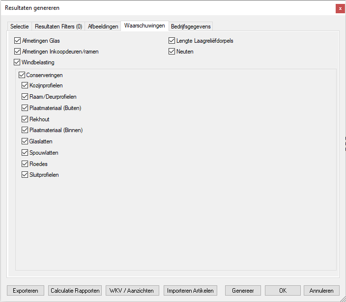 Resultaten Genereren | Matrix Knowledge Base